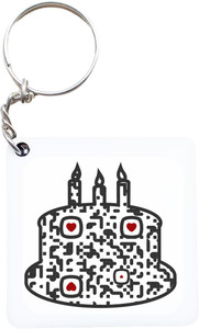 JAIPURART Happy Birthday Qr Code Keychain Unique Birthday Gift Key ...