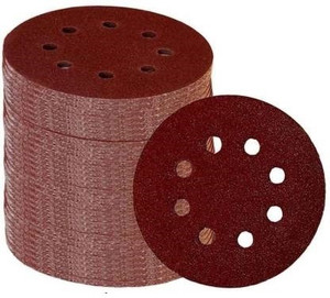 Gadariya King 100 Pc set Size 120 Round Sand Paper velcro disc/ sanding ...