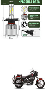 XZRTZ H4/9003/HB2 Motorcycle LED Headlight Bulb High Low Beam Headlamp ...