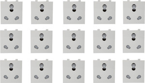 JELECTRICALS 16 AMP Universal Modular Socket- Pack of 15 16 A Five Pin ...