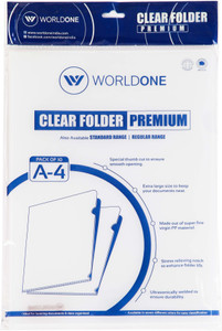Flipkart.com | World One Polypropylene Clear L Folder - Clear L Folder