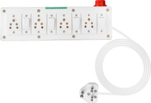 Pi Box Extension Board with 3 Metre long Cord 4 Switch 6 Amp Extension ...