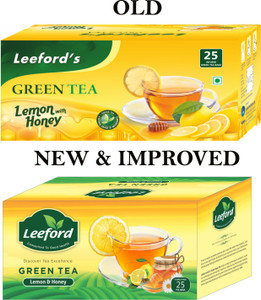 Leeford Green Tea Lemon With Honey Natural Antioxidants (25 Tea Bags ...