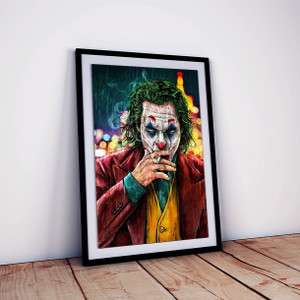 The Dark Knight Joker Poster With Frame For Home Decor Fine Art Print ...