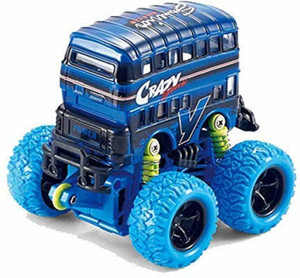 Dherik Tradworld Monster Truck Cars Bus Push and Go Toy Trucks Friction ...