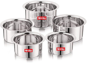 Nirvika Stainless Steel Tope Set Container Set/Tope/tapeli/patila Flat ...