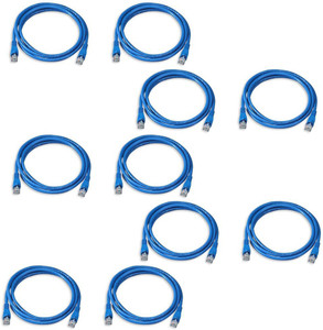 TONZO Patch Cable 3 m Pack Of 10 Patch Cable 3m High Speed RJ45 cat6 ...