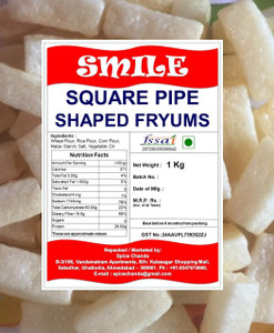 Smile Ready to Fry Square Pipe Shaped Fryum’s Fryums Price in India ...