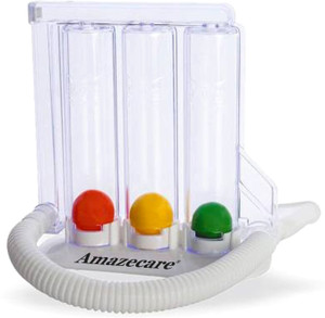 AMAZECARE Incentive Spirometer/Respirometer/Breathing Lungs Exerciser 3 ...