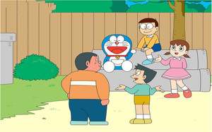 Doraemon Wall Poster For Room With Gloss Lamination M4 Paper Print ...
