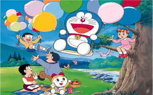 Doraemon Wall Poster For Room With Gloss Lamination M29 Paper Print ...
