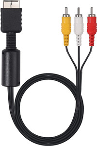 maxcom TV-out Cable PS2 AV cable for PS3/PS1/PS2 TV RCA Composite Lead ...