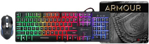 Live Tech Armour Keyboard Mouse Mousepad Combo Combo Set Designed for ...