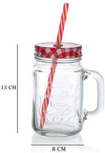 Shree Ganesh Creation Juice Mag | Mason Jars with Handle |500 ML Glass ...