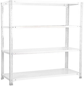 Spacious Slotted Angle Rack CRC Sheet 4 Shelves Multipurpose High Grade ...