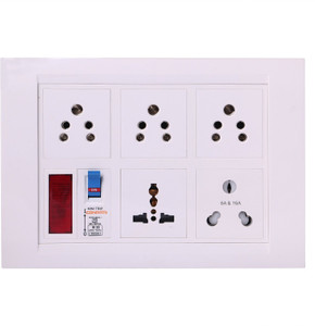 Shri Krishna Bahul power strip extension multi outlet board Fitted with ...