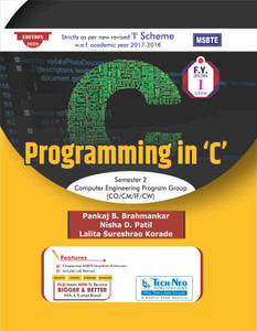 Programming In C ( Sem 2 Computer Eng. MSBTE Diploma ): Buy Programming ...