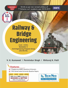 Railway And Bridge Engineering ( Sem 4 Civil MSBTE Diploma ): Buy ...