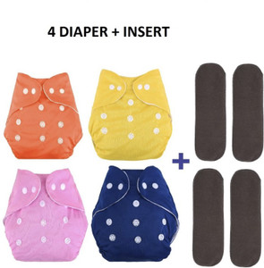 Jaydison Adjustable 100% Organic Cloth Button Diaper Reuse Nappy ...