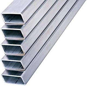 SAIFPRO Rectangular Aluminum Pipe ( 4'' x 1'' Length 2 feet) 4'' x 1 ...