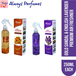 Always Sandal Spray Gold Sandal & English Lavender Premium Air Freshner ...