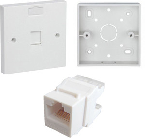 HL Technology CAT6 IO, Face Plate, Wall Box Combo - 1Sets Network ...