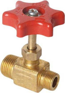 H HADDU LPG Needle Control Valve (NCV) (3/8 ** 3/8 Small Brass Spindle ...