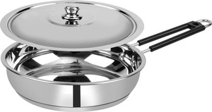 Ethical Fineart Stainless Steel Encapsulated Bottom Fry Pan with SS Lid ...