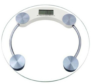 Rorian Health Human Body Digital Weight Machine Thick Round Transparent ...
