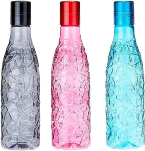 HVG TRADERS water bottal pack of 3 multicolor 1000 ml Plastic Bottle ...