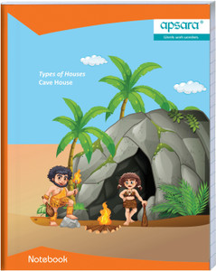 APSARA Cave House 18 x 24 cm Book-size Notebook Four Line 172 Pages ...