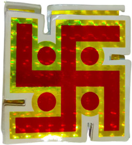 Dms Retail 30.48 cm Swastik Stickers for Home Entrance|PVC Vinyl Wall ...