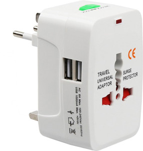 Easy eBuy Universal Travel Adapter With Built In Dual USB Charger Ports ...