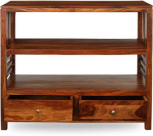 bharat furniture house Solid Wood Semi-Open Book Shelf Solid Wood Open ...
