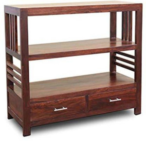 bharat furniture house Solid Wood Semi-Open Book Shelf Solid Wood Open ...