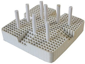 ADDLER DENTAL LAB HONEY COMB FIRING CERAMIC TRAY 3X3 FOR LAB WITH ...