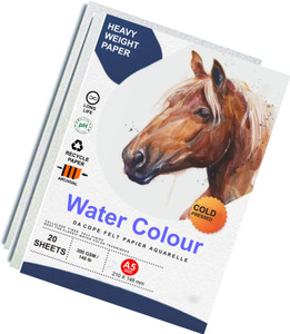 Flipkart.com | VARIETY 20 SHEETS UNRULED A/5 300 gsm Watercolor Paper ...