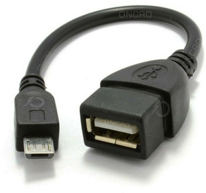 ONCRO Black Micro OTG Cable, 5 Pin Male USB to USB 2.0 Female USB Host ...