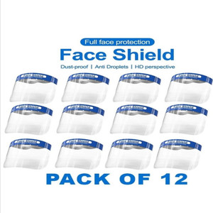 abron tech Full Face Shield Mask, face shield mask reusable, plastic ...