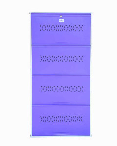 SKP FACTORY Metallic Double Decker Metal Shoe Rack 24 Inches Wide ...