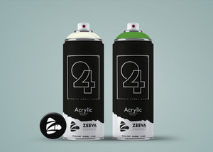 24 Acrylic Ivory & Parrot Green Spray Paint 400 ml Price in India - Buy ...