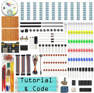 EPICTAC Electronics Component Starter Kit with Breadboard, Jumper Wires ...