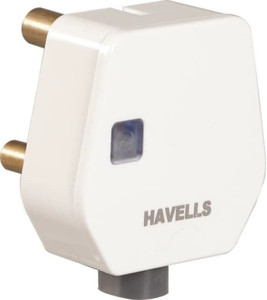 HAVELLS AHLGWXW063 AHLGWXW063 6A 3Pin Plugtop with Indicator Three Pin ...