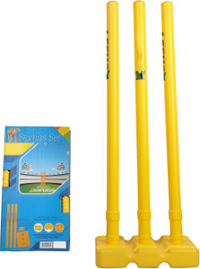 cktech Best Heavy Plastic Cricket Stumps Set, PVC Stump, for Young Boy ...