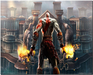 SKY DOT god of war god of war ii kratos wallpaper Non Slip Base ...