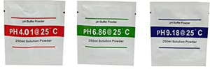 MERRITO MERRITO 3 Pcs Ph Buffer Solution Powder Ph Test Meter Measure ...