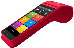 Udyama Android POS with 2Gb Ram & 4G Network (Red) Thermal Receipt ...