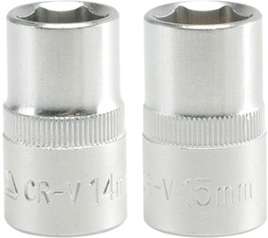 YATO 2 Hexagonal Sockets YT-1207(14mm), YT-1208(15mm) with length of ...