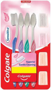 Colgate sensitive Toothbrushes - Ultra Soft, 4 Pieces Pack Ultra Soft ...