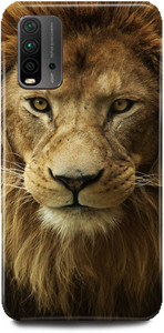 DBR SAFE Back Cover for POCO M3, MZB087CIN, Lion The King Of Jungal ...